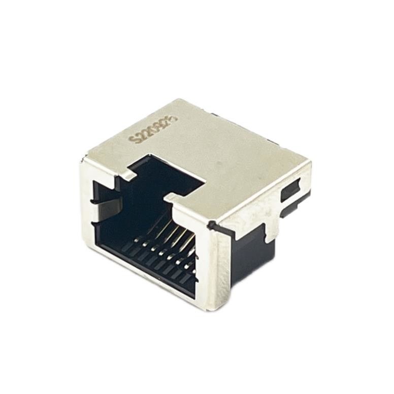 Half Shielded PCB RJ45 Female Connector Socket Modular Jack Single Port ...