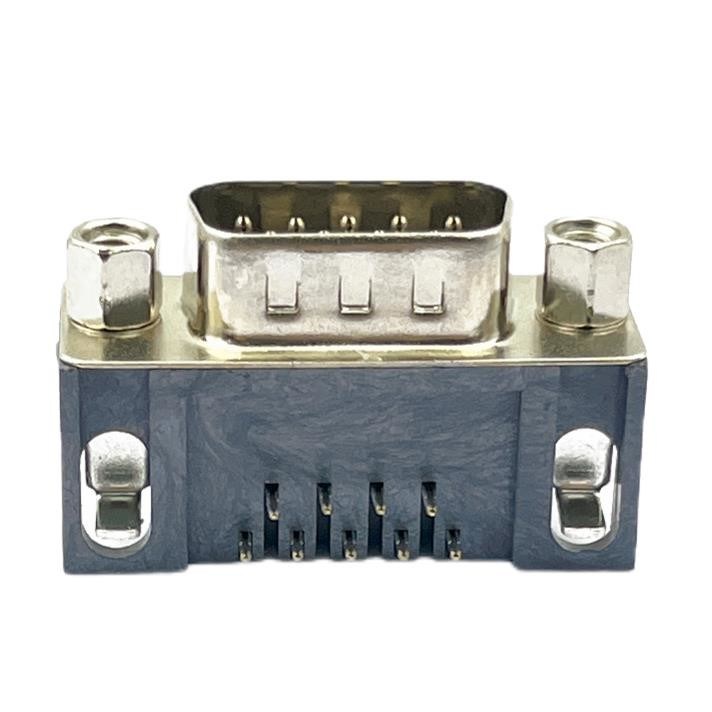Conectores D-SUB macho de 9 pines Right Angle DB9 PCB Mount 1.5AMP