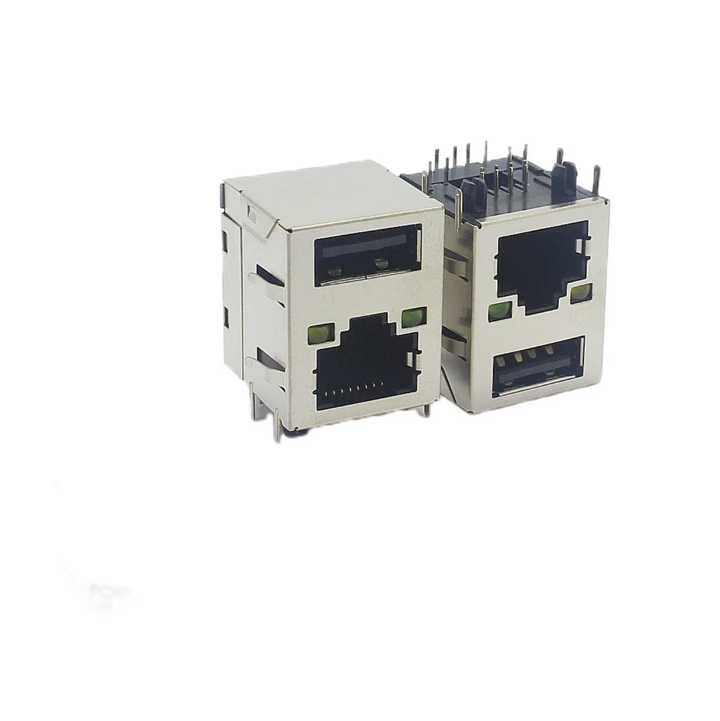 ODM PCB Gigabit RJ45 Female Connector Socket USB SMD Combo