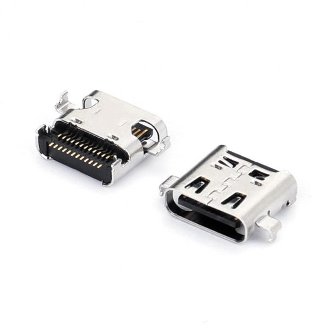 24Pin Female USB Type C Connectors USB3.1 Receptacle PCB Mount SMT L8.17mm